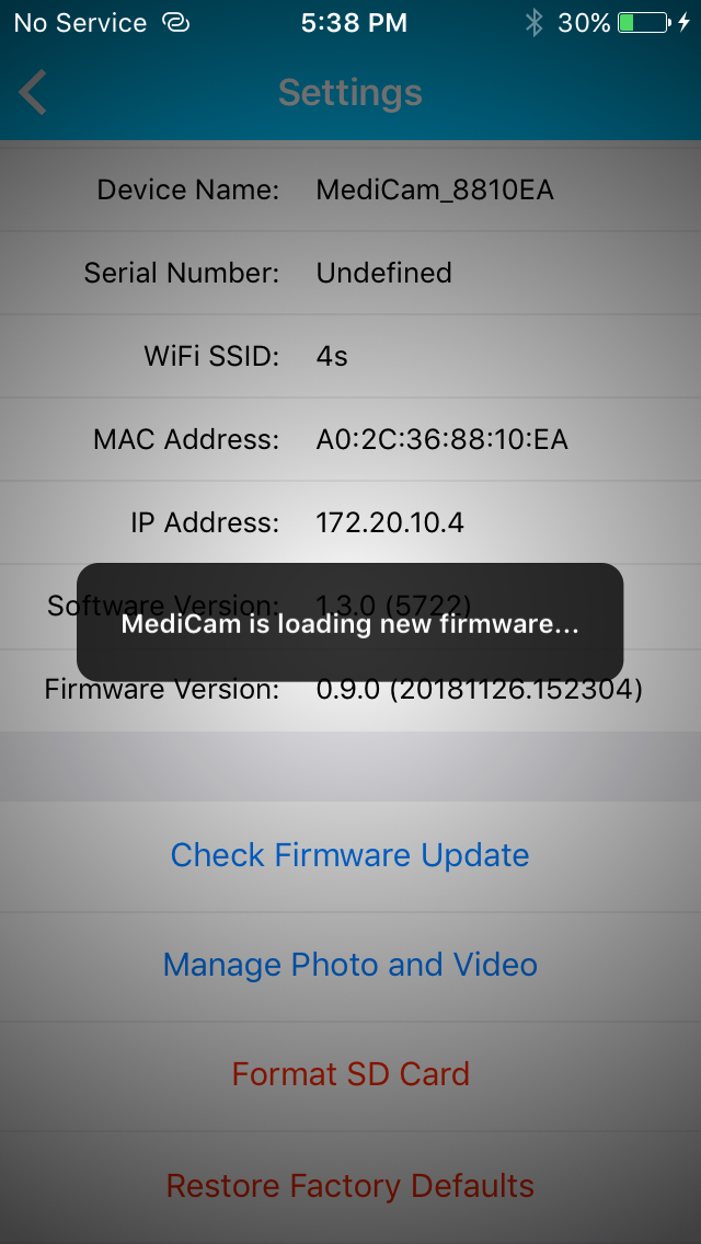 MediCam Firmware Update – Faspro Systems